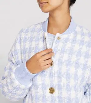 Balmain Tweed Houndstooth Jacket