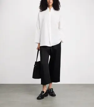 Eskandar Cropped Japanese Trousers