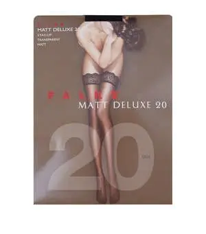 Falke Matt Deluxe 20 Stockings - Black