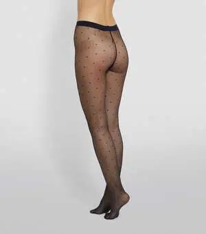 Falke Polka-dot Tights - Blue