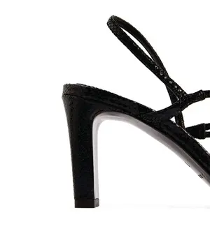 Sandro Leather Strappy Sandals 70 - Black