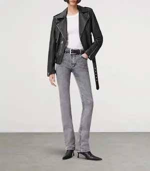 ALLSAINTS Leather Balfern Biker Jacket - Black