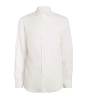 Ralph Lauren Purple Label Linen Serengeti Shirt - White