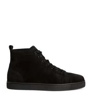 Men's Christian Louboutin Black Sneakers