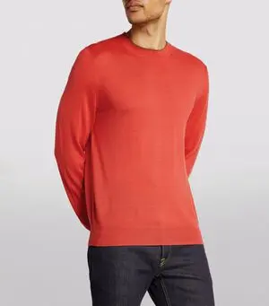 Paul Smith Merino Wool Crew Neck Sweater - Orange