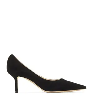 JIMMY CHOO Love 65 Suede Pumps - Black
