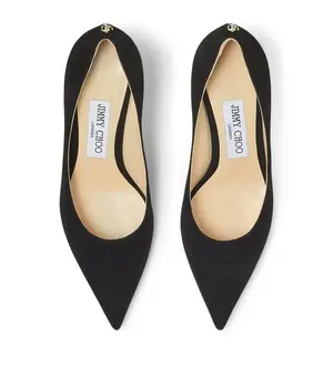 JIMMY CHOO Love 65 Suede Pumps - Black