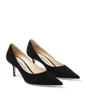 JIMMY CHOO Love 65 Suede Pumps - Black