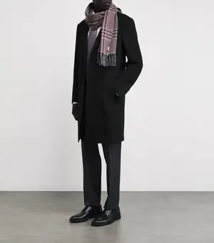 Canali Wool-cashmere Overcoat - Black