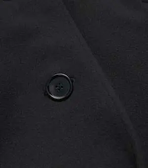 Canali Wool-cashmere Overcoat - Black