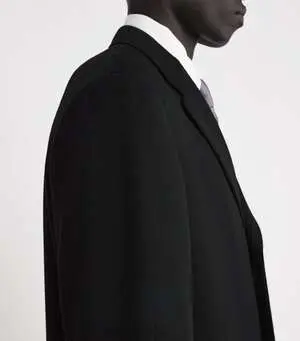 Canali Wool-cashmere Overcoat - Black
