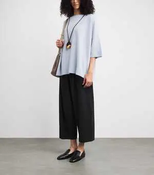 Eskandar Wide-leg Japanese Trousers - Grey