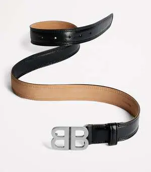 Balenciaga Leather Bb Belt