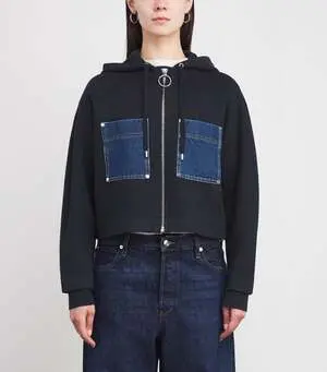 Sandro Zip-up Hoodie - Blue