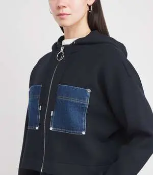 Sandro Zip-up Hoodie - Blue