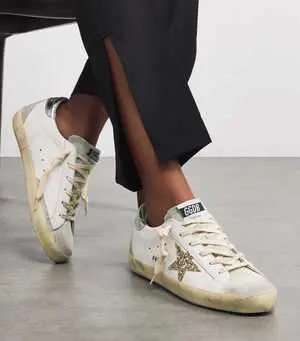 GOLDEN GOOSE Super-star Leather Sneakers - White