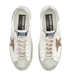GOLDEN GOOSE Super-star Leather Sneakers - White