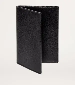 ETTINGER Leather Capra Passport Case - Black