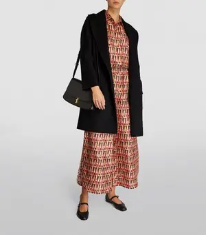 Max Mara Messi Wrap Coat - Black