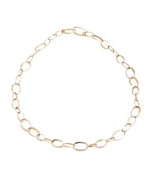 Pomellato Hoop Chain Necklace - Rose Gold