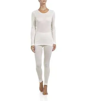 Hanro Pure Silk Long Sleeve Top - Ivory