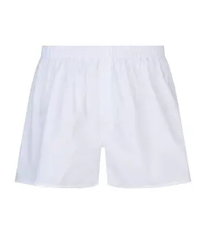 Sunspel Cotton Boxer Shorts - White