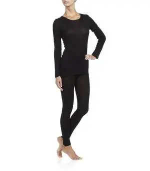 Hanro Pure Silk Long-sleeved Top - Black