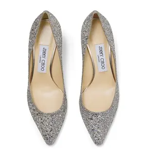 JIMMY CHOO Romy 60 Glitter Pumps - Neutral