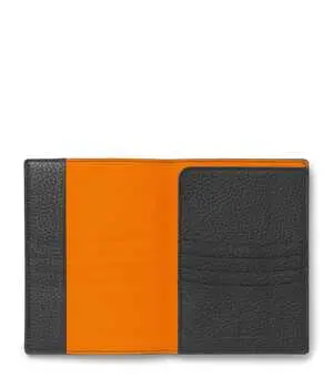 GRAF LANTZ Leather Passport Holder - Black