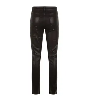 Paige Hoxton Coated Skinny Jeans - Black
