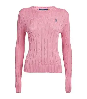 Polo Ralph Lauren Cotton Cable-Knit Sweater Blue