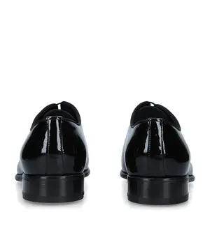 Santoni Patent Carter Wholecut Oxford Shoes