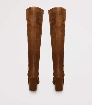 GIANVITO ROSSI Suede Glen Knee-high Boots 85