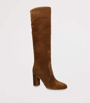 GIANVITO ROSSI Suede Glen Knee-high Boots 85
