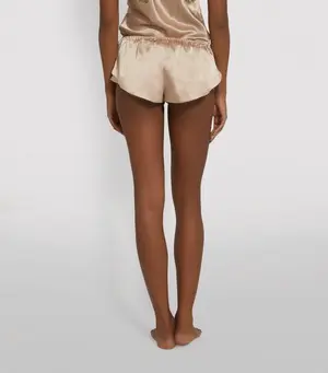 GILDA & PEARL Satin Lace Shorts