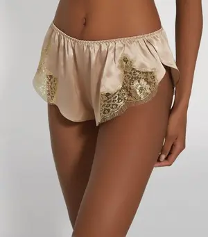 GILDA & PEARL Satin Lace Shorts