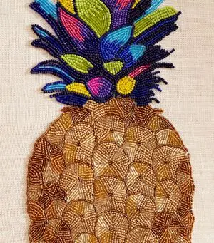 Jonathan Adler Pineapple Beaded Wall Art