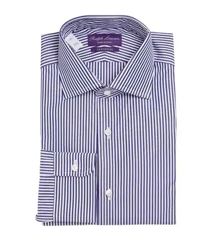 Ralph Lauren Purple Label Striped Aston Shirt - Blue