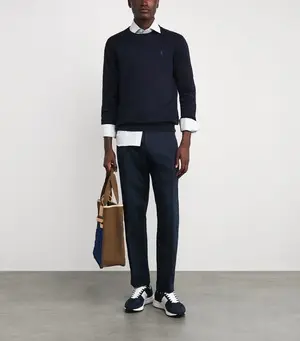 Polo Ralph Lauren Pima Cotton Crewneck Sweater - Navy