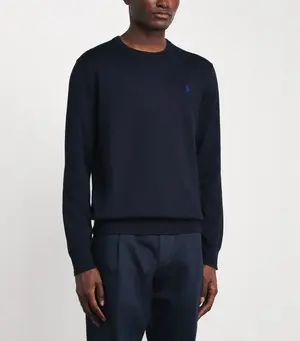 Polo Ralph Lauren Pima Cotton Crewneck Sweater - Navy