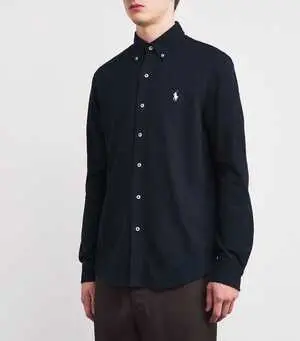 Polo Ralph Lauren Cotton Textured Shirt - Navy