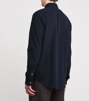 Polo Ralph Lauren Cotton Textured Shirt - Navy