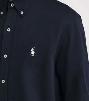 Polo Ralph Lauren Cotton Textured Shirt - Navy