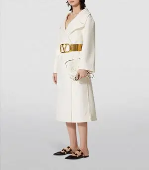 Valentino Garavani Wool-cashmere Coat - Ivory