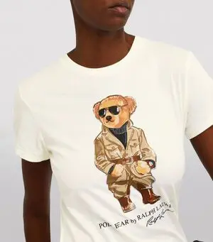 Ralph Lauren Safari Polo Bear T-Shirt - White | Editorialist