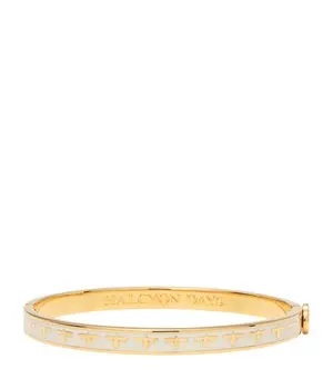 Halcyon Days Halcyon Days Gold-Plated Bee Bangle Ivory