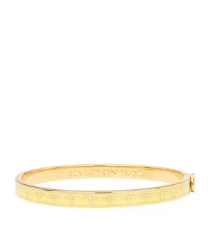 Halcyon Days Halcyon Days Gold-Plated Bee Bangle Yellow