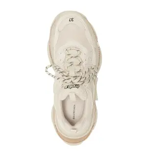 Balenciaga Triple S Clear Sole Sneakers - Beige