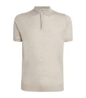 John Smedley Merino Wool Payton Polo Shirt - Grey