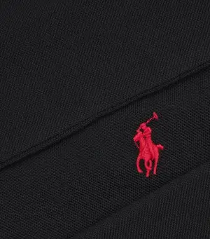 Polo Ralph Lauren Polo Pony Long-sleeved Polo Shirt - Black